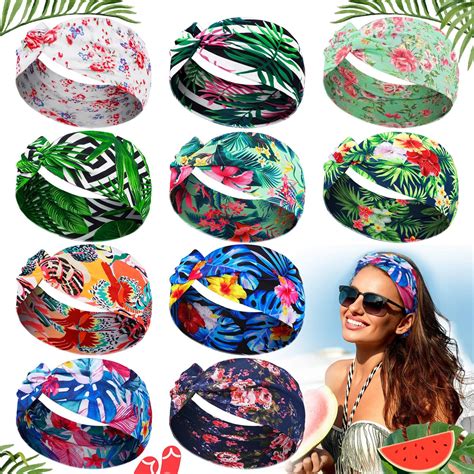 Elacucos Headbands For Women Criss Cross Boho Floal Style