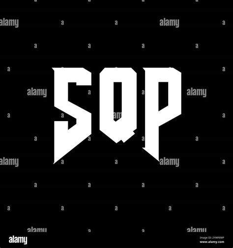 Sqp Letter Logo Design For Technology Company Sqp Logo Design Black