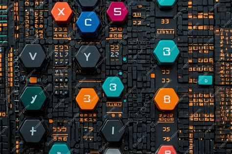 abstract hexadecimal interface for coding enthusiasts premium ai generated image