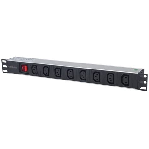 Intellinet 19 1u Rackmount 8 Output C13 Power Distribution Unit Pdu With Removable Power
