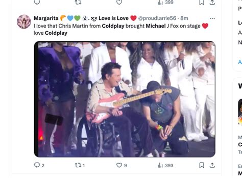 Coldplay Joined By Michael J Fox On Stage During Thrilling Glastonbury