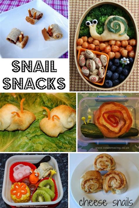 Snail Themed Lunches And Snacks