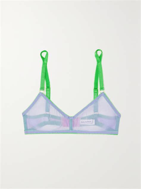 Dora Larsen Net Sustain Coralee Clean Recycled Tulle Soft Cup Bra In Blue Modesens