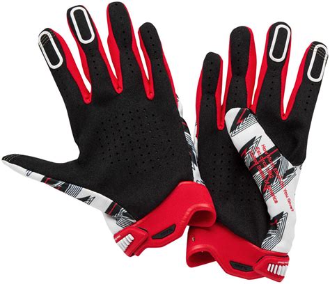 100 Ridefit Gloves Red Small Velo Mine