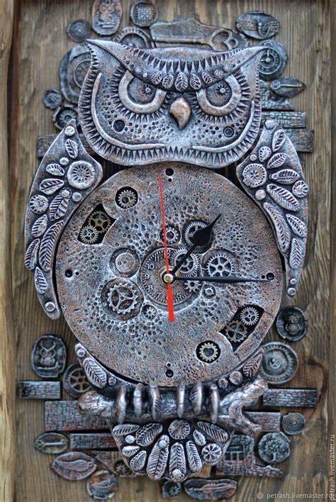 Часы настенные Сова в интернет магазине на Ярмарке Мастеров Часы классические Слоним