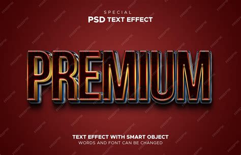 Premium Psd Premium Text Effect Editable Smart Object