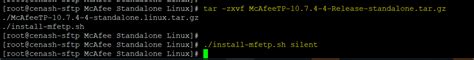 How To Install McAfee ENS On Linux Standalone LinuxWays