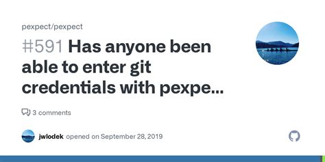 has anyone been able to enter git credentials with pexpect on windows