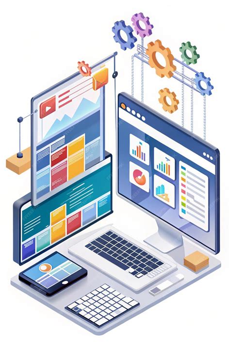 Web And Mobile App Design And Coding Concepts Premium Ai Generated Image