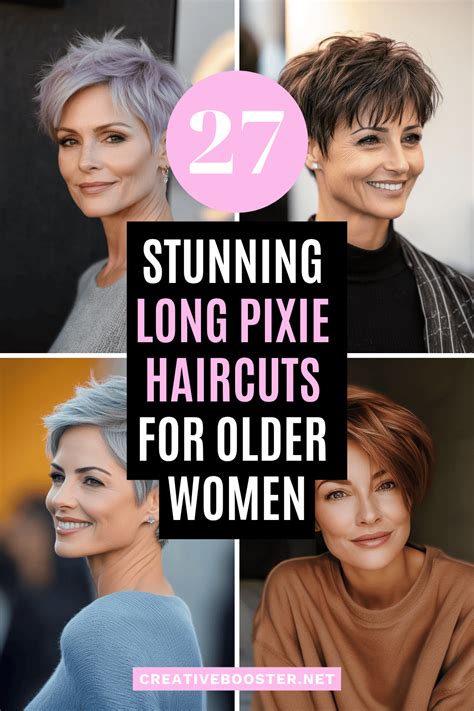 25 Stunning Long Pixie Haircuts For Older Women In 2025 Creativebooster
