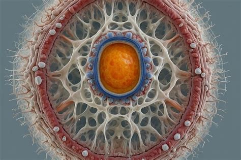 A Molucular Structure Premium Ai Generated Image