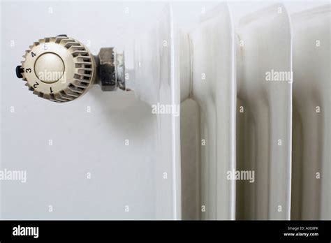 Thermostat On Heating Close Up Stock Photo Alamy
