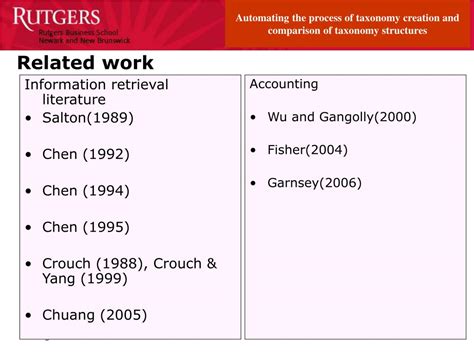 ppt automating the process of taxonomy creation and comparison of