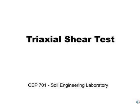 Triaxil Test And Mohrs Cycle Ppt