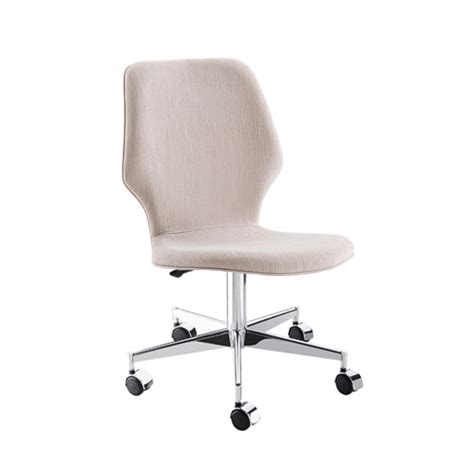 Cadeira de Escritório Isabela Inox Rodízio Sob Encomenda GP Life Decor