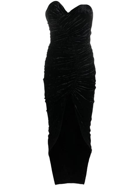 Alexandre Vauthier Strapless Velvet Dress Farfetch