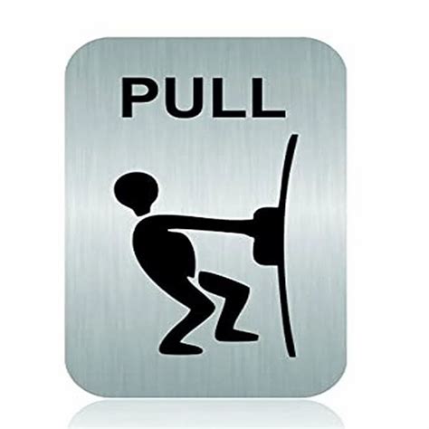 Stainless Steel Silver And Black Pull Signage Board Shape Rectangular