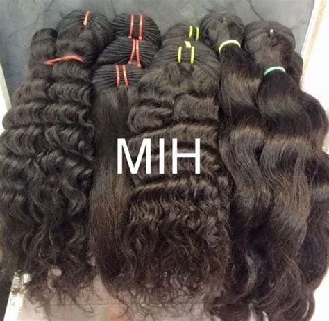 Rih Black Temple Human Curly Hair For Personal And Parlour At Rs 1400