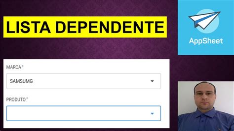 Lista Suspensa Dependente Em Aplicativo Appsheet Drop Dow List Youtube