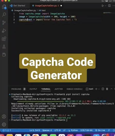 Captcha Generator Shorts Short Shortsvideo Youtubeshorts Python Captcha Pythonprojects