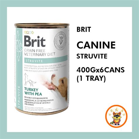 Brit Grain Free Vet Diet Canine Dog Struvite Batu Karang Can Wet Food ...