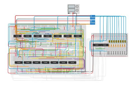 Circuit Design 4x4 Multiplier Tinkercad