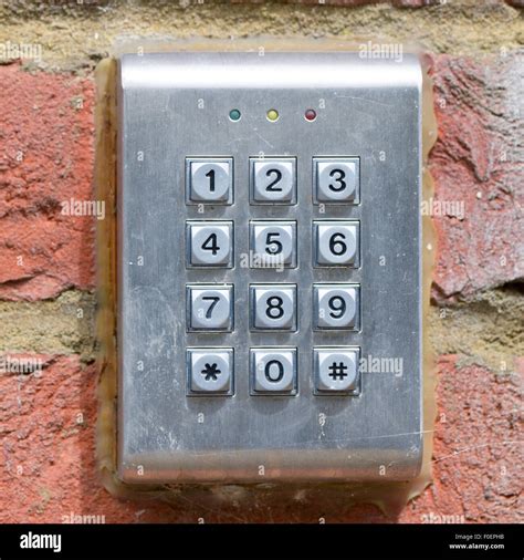 Keypad With 9 Numbers Stock Photo Alamy