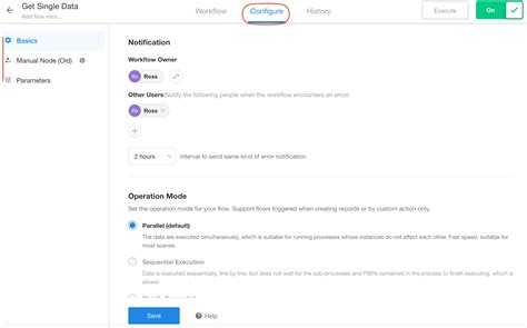 Workflow Configuration Hap