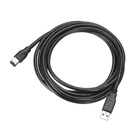 10ft Usb Male To Ieee 1394 6 Pin Male 800mbps Adapter Cable Data Converter