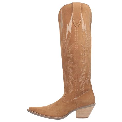 Dingo Womens Thunder Road Snip Toe Casual Boots Knee High Mid Heel 2 3