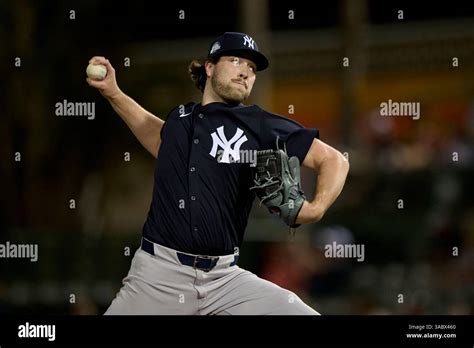 New York Yankees Pitcher Bryce Cunningham 35 During An Mlb Spring