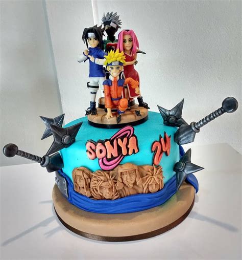 Pin On Naruto Cake Anime Cake Birthday Cake Decorating Naruto Birthday