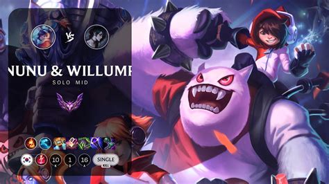 Nunu And Willump Mid Vs Hwei Kr Master Patch 143 Youtube