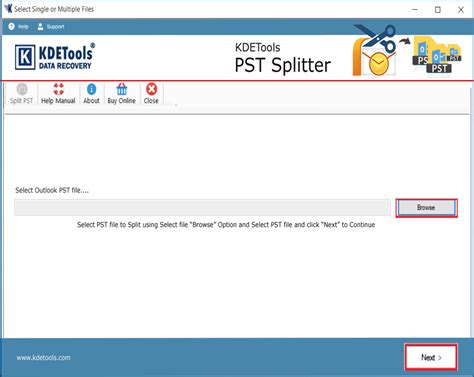 How It Works PST Splitter To Combine Cut Split Large PST Files By Size Date Folders Year