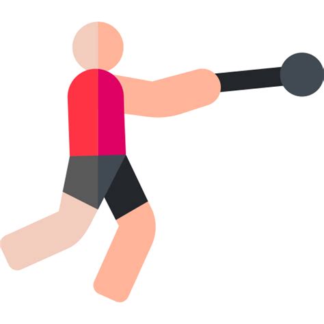 Hammer Throw Basic Rounded Flat Icon