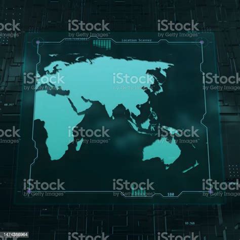 지구 기술 Hud Ui 맵 0명에 대한 스톡 벡터 아트 및 기타 이미지 0명 가상현실 개념 Istock