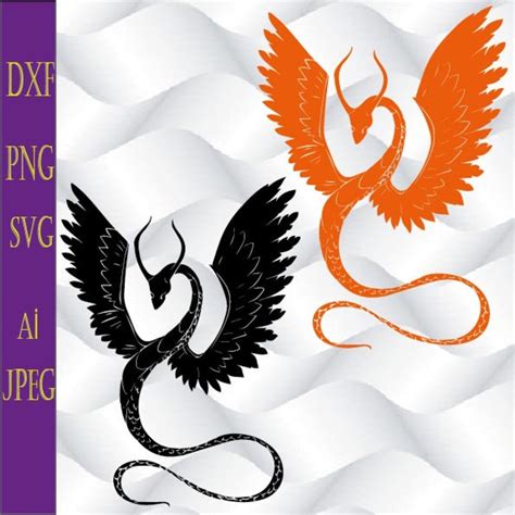 Dragon Svg Cut File For Cricut Silhouette Great For Stencil Sticker