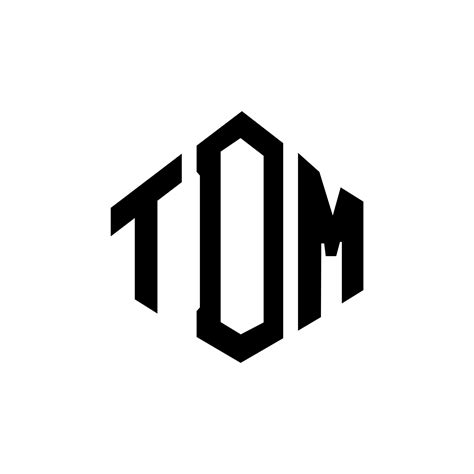 Tdm Letter Logo Design With Polygon Shape Tdm Polygon And Cube Shape