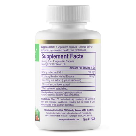 Best Bilberry Supplement For Eye Health Paradise Herbs