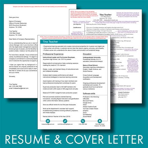 FREE Resume Reboot Resume Cover Letter Editable Templates Job