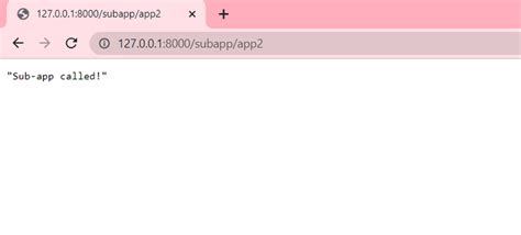 fastapi mounting a sub app geeksforgeeks