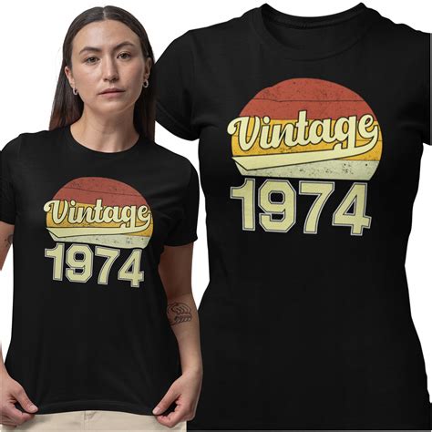 PREZENT NA 50 URODZINY KOSZULKA 50 LAT ROCZNIK 1974 MODNA VINTAGE