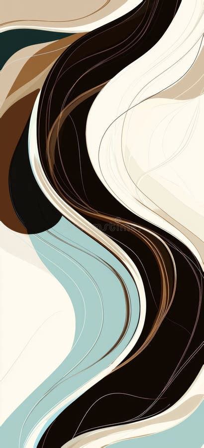 Smooth Flowing Lines Create A Dynamic And Visually Appealing Abstract Design Perfect For
