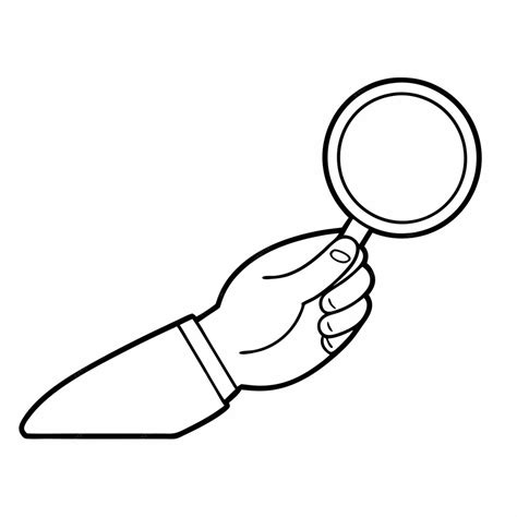 A Hand Holding A Magnifying Glass With A Magnifying Glass Premium Ai