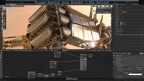 Rigged Robot Arms Blender 2 82a Version Free Vr Ar Low Poly 3d