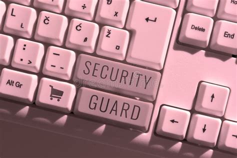 Writing Displaying Text Security Guard Business Idea Tools Used To