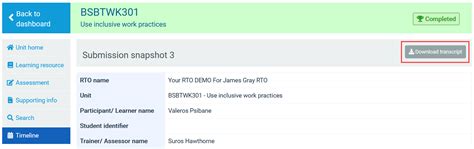 Downloading Learner Transcripts Catapult