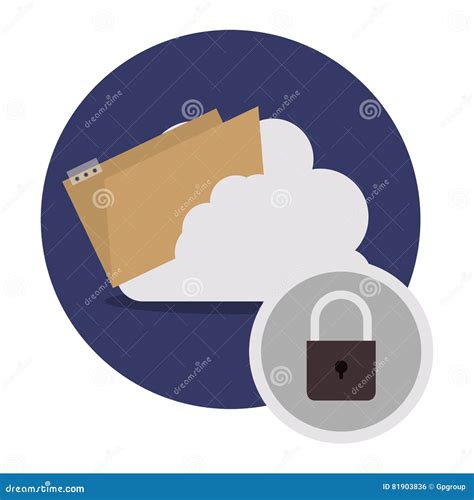 Isolated Cloud Computing Design Stock Illustration Illustration Of