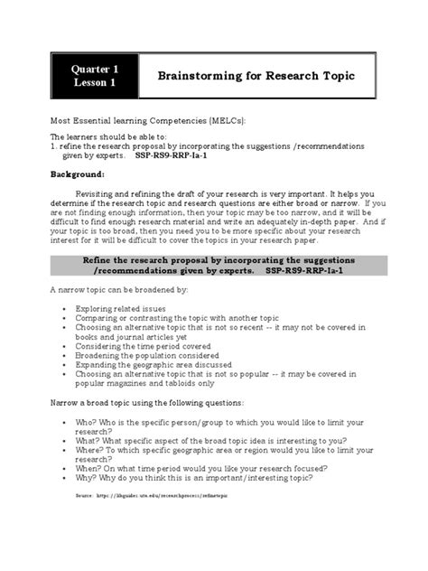 Capstone Brainstorming For The Topic Download Free Pdf Brainstorming Learning