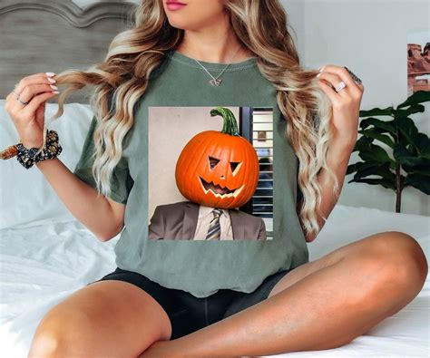 Dwight Pumpkin Head T Shirt Funny Office Shirt The Office Halloween